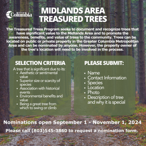 City of Columbia Forestry and Beautification to Open Nominations for ...