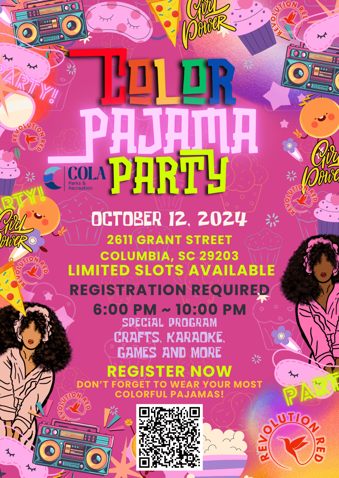 Parks and Recreation to Host Colorful Pajama Party for Teens - City of ...