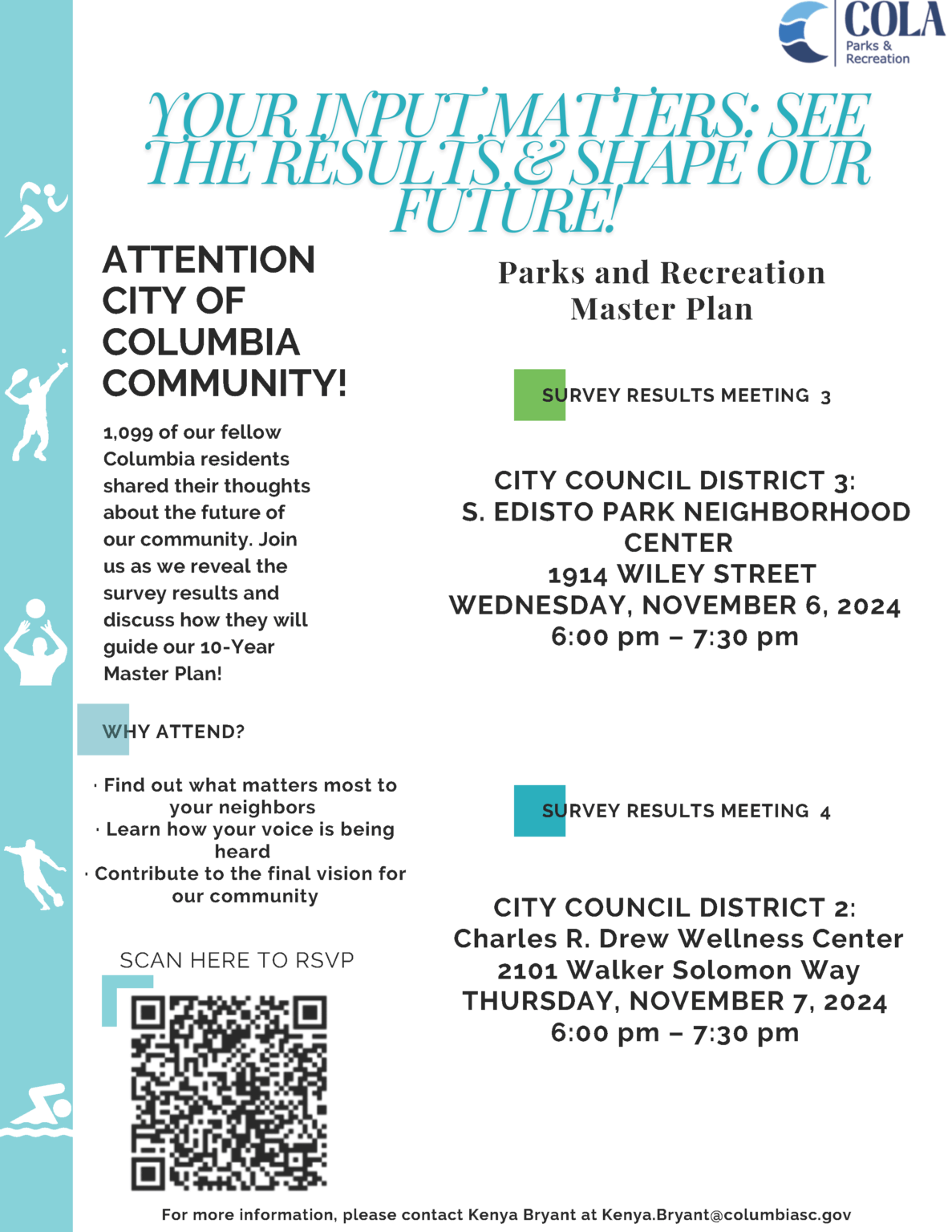 City of Columbia Parks and Recreation Department Announces Public ...