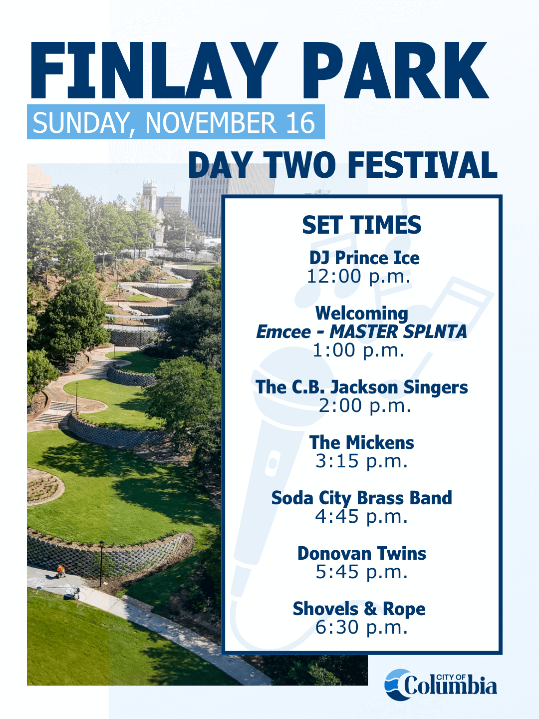 Full Line-Up Announced for Day Two Festival at the Finlay Park Grand Re ...