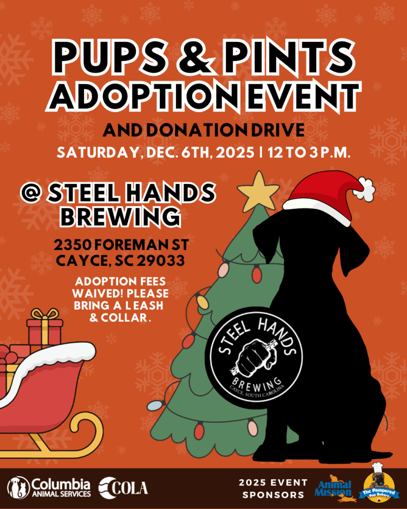 Pups & Pints Adoption Event & Donation Drive - City of Columbia ...